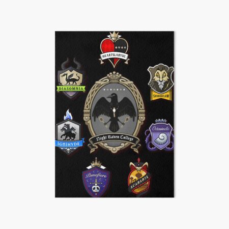 "Night Raven College & Dorms (Twisted Wonderland)" Art Board Print by ...