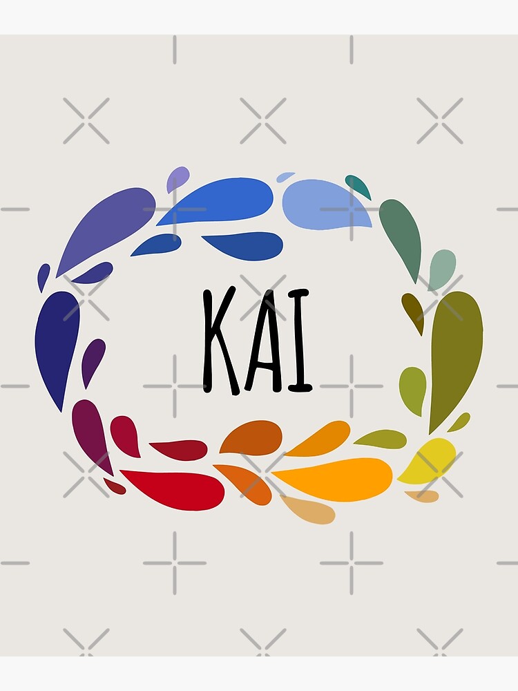 "Kai Name Cute Colorful Gift Named Kai" Poster by kindxinn | Redbubble
