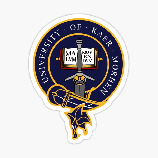 Pegatina «Escudo de armas de la universidad de Kaer Morhen» de ...