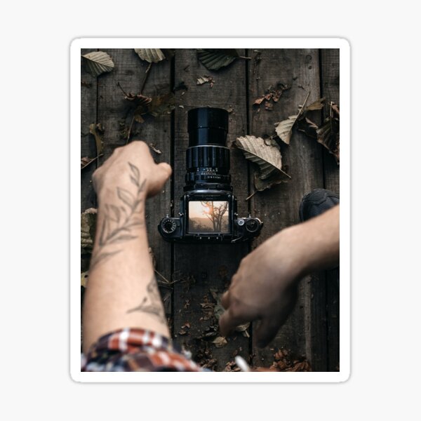 "Black DSLR" Sticker by gingdiesel | Redbubble