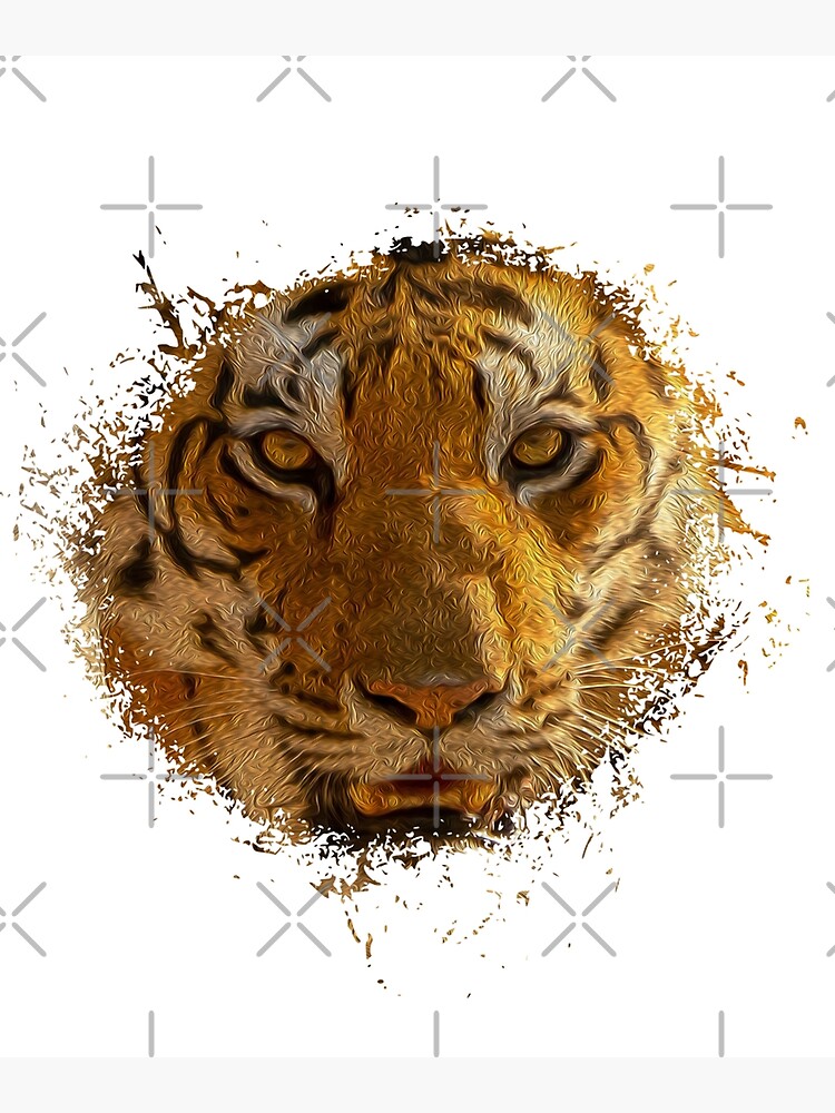 "Tiger Face Vector art" Poster for Sale by TadakoustShop | Redbubble