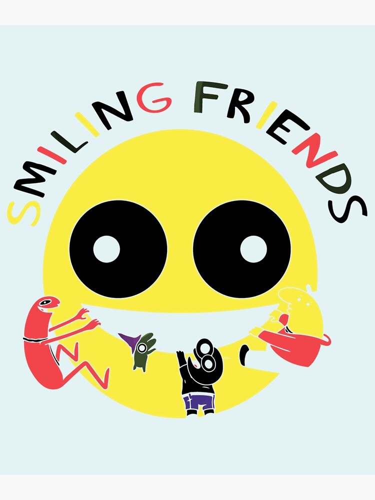 "Smiling Friends - smiling friends cat - smiling friends gleb " Poster ...