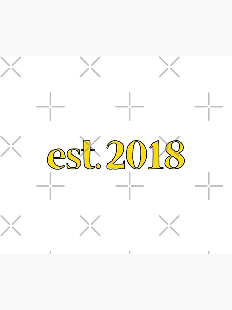 Póster «Est. 2018 cumpleaños retro caricaturesco» de MSA-42 | Redbubble