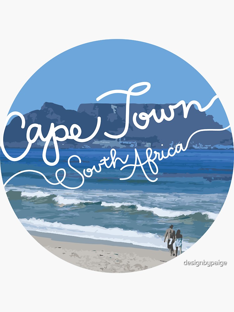 "Cape Town" Sticker for Sale by designbypaige | Redbubble