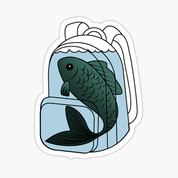 "Fish In A Backpack -Harry Styles - Adore You" Sticker by Artie-A ...