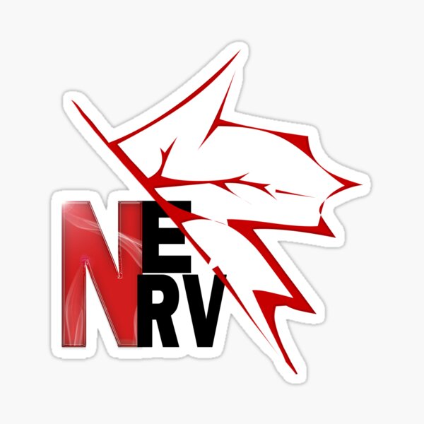 "Nerv logo simple" Sticker by somashopmar | Redbubble