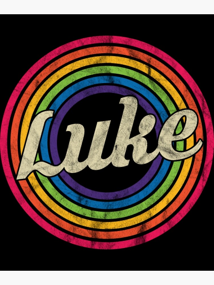 "Retro Luke Rainbow Faded-Style" Poster for Sale by ArminFodor | Redbubble
