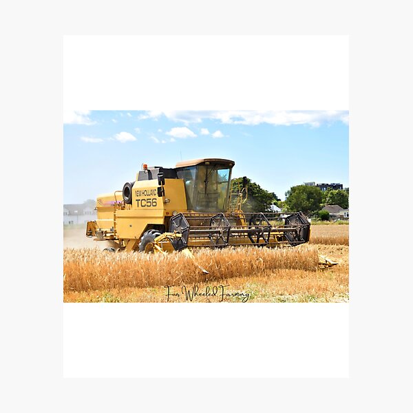 Lámina fotográfica «Cosechadora New Holland de Four Wheeled Farming» de ...