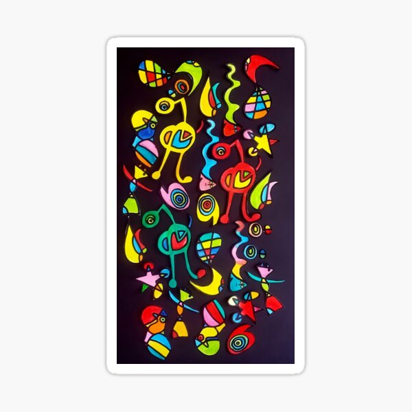 "JM joan miro" Sticker for Sale by kanodeirene | Redbubble