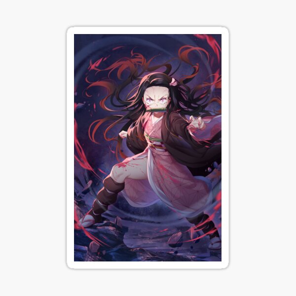 "nezuko demon slayer" Sticker by The-Flash01 | Redbubble