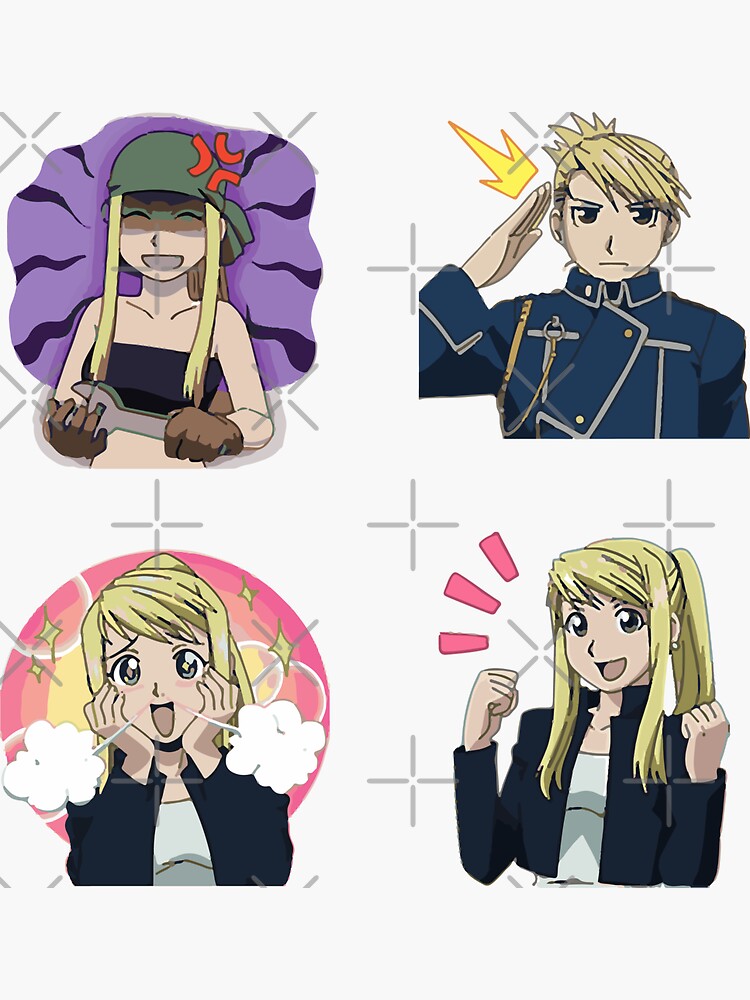 "FMA Fullmetal Brothers Alchemist Sticker" Sticker for Sale by Stickers ...