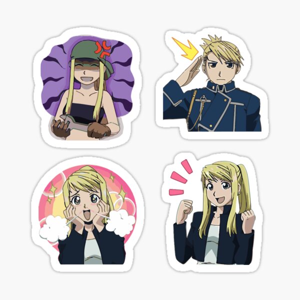 "FMA Fullmetal Brothers Alchemist Sticker" Sticker for Sale by Stickers ...