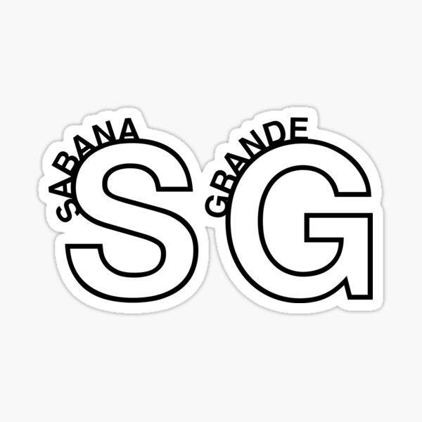 "Sabana Grande Letters" Sticker for Sale by snxworld | Redbubble