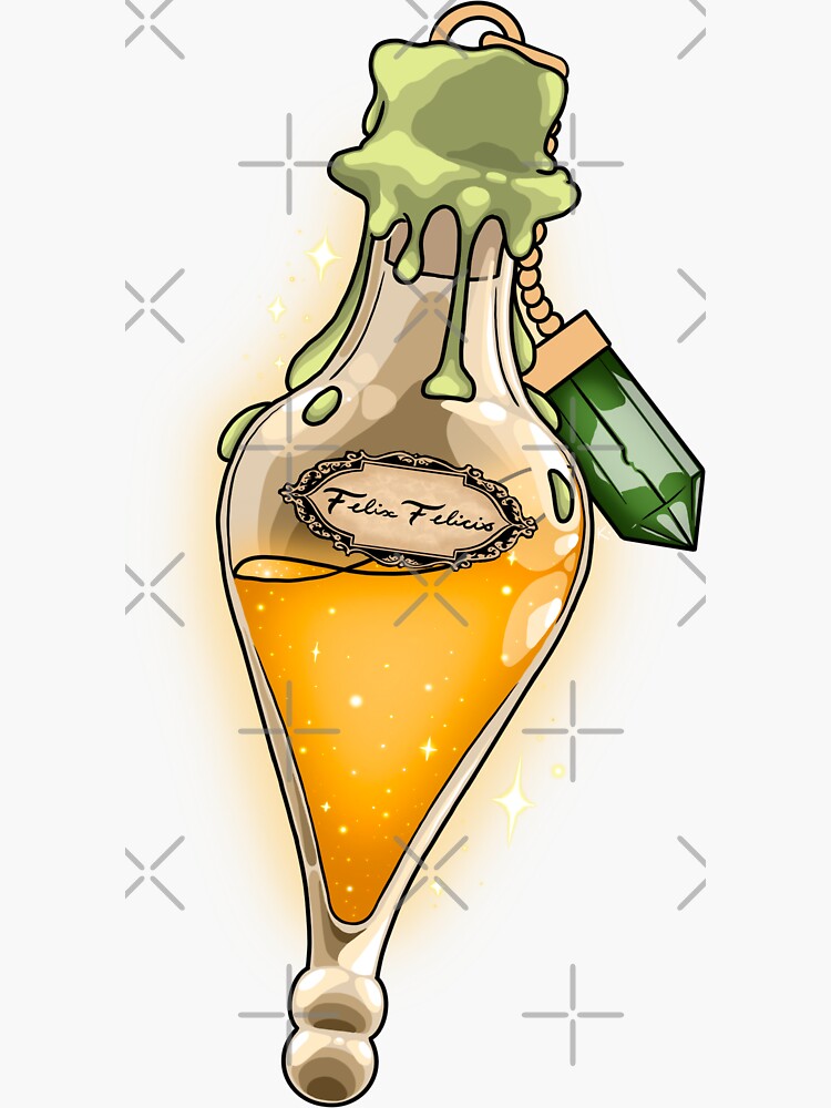 "Liquid Luck Sticker" Sticker by Thestoryofk | Redbubble