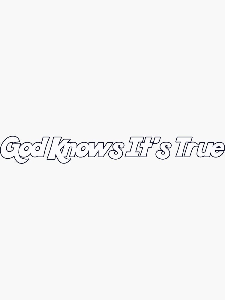 "Teenage Fanclub God Knows It's True" Sticker for Sale by itsohsohip ...