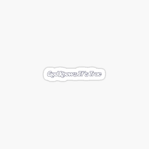 "Teenage Fanclub God Knows It's True" Sticker for Sale by itsohsohip ...