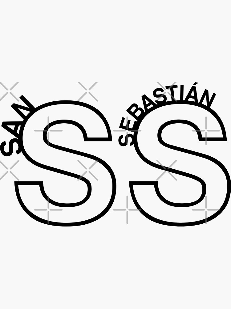 "San Sebastián Letters" Sticker for Sale by snxworld | Redbubble