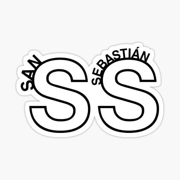 "San Sebastián Letters" Sticker for Sale by snxworld | Redbubble