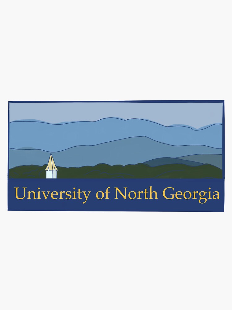 "University of North Georgia " Sticker by Gpmccoy25 | Redbubble