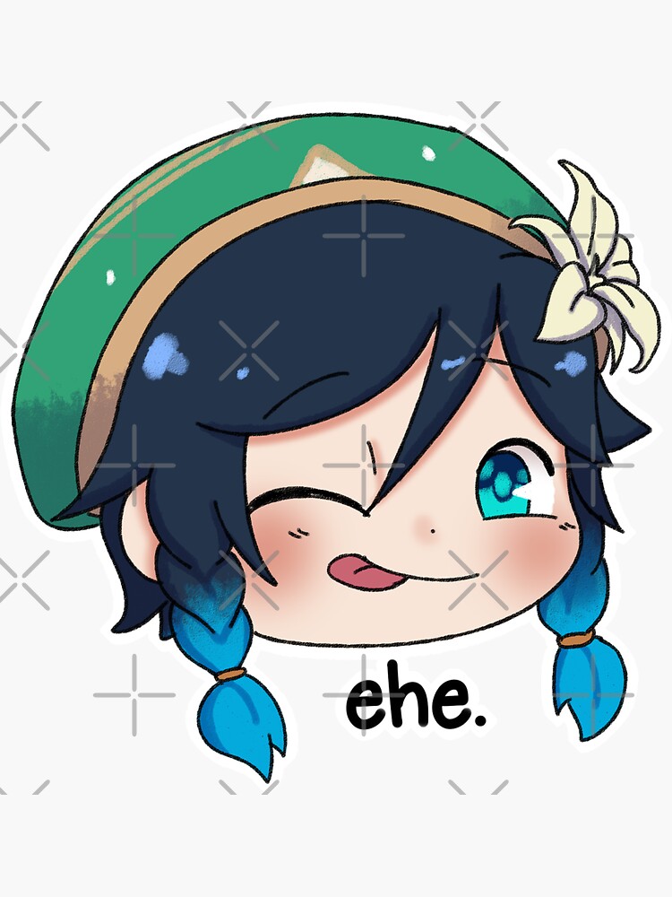 "Genshin Impact - Venti (ehe.)" Sticker by kofi-jelly | Redbubble