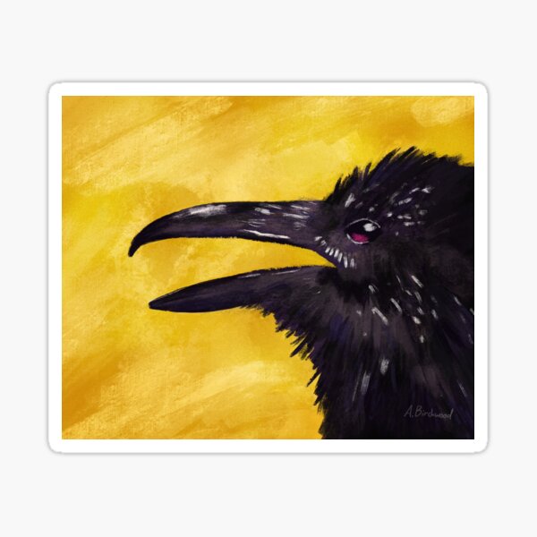 "Raven" Sticker by HahliLVNDR | Redbubble