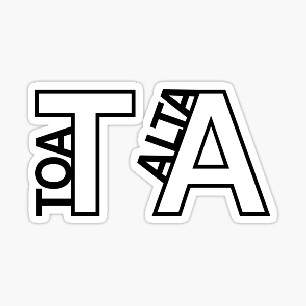 "Toa Alta Letters" Sticker by snxworld | Redbubble