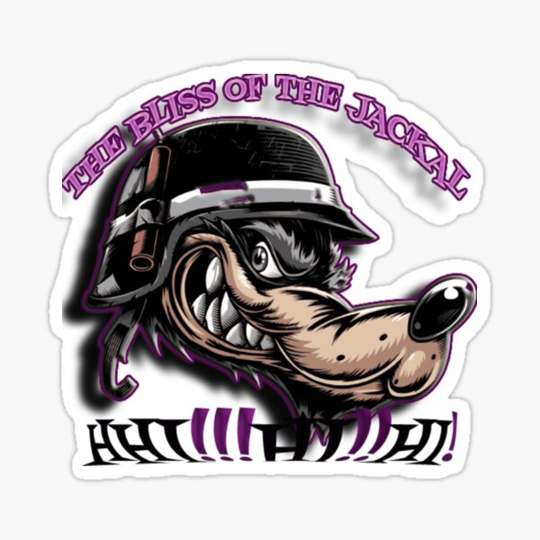 "the bliss of the jackal" Sticker by DJOURDIKANE | Redbubble
