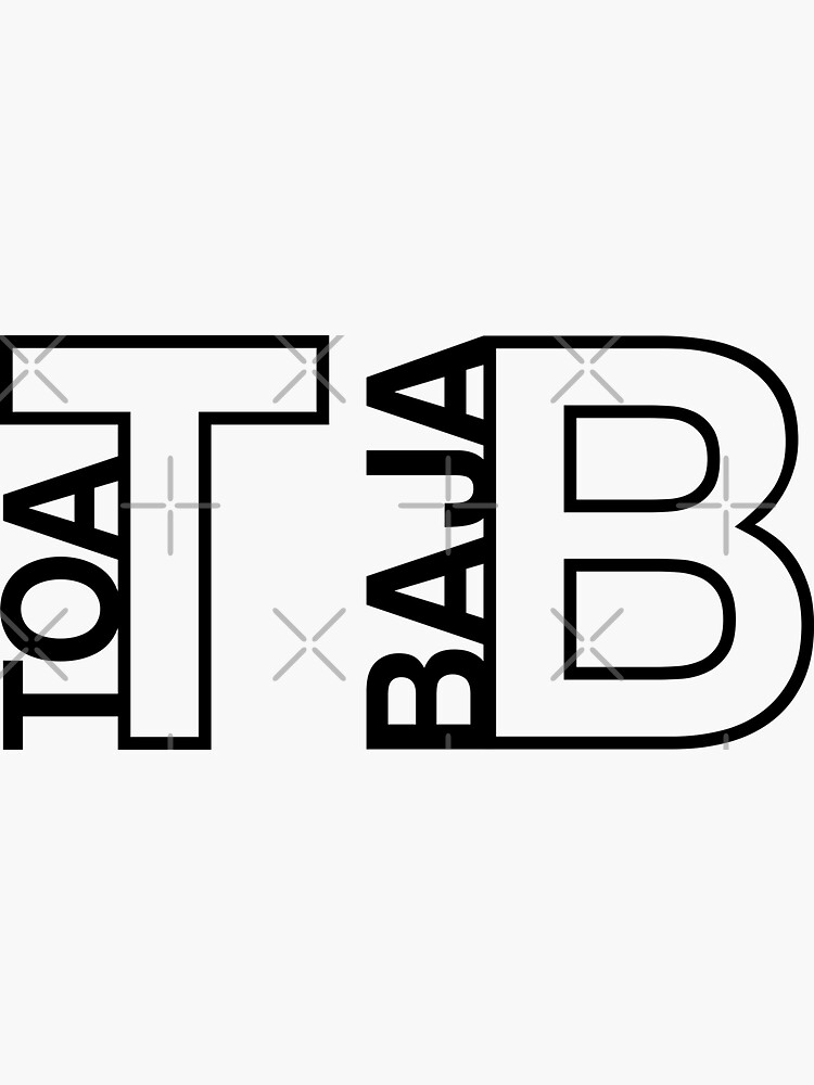 "Toa Baja Letters" Sticker for Sale by snxworld | Redbubble