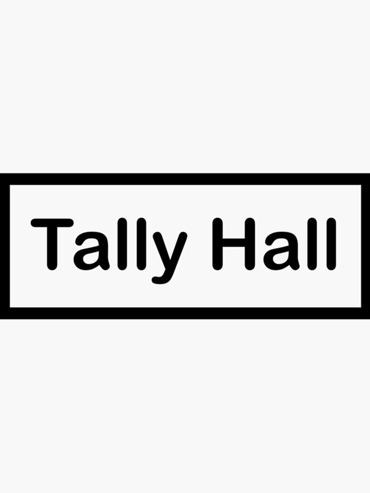 "Tally Hall " Sticker by LadyArtemisa | Redbubble