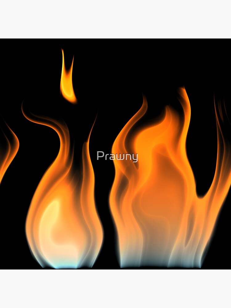 "Hot Flames" Sticker by Prawny | Redbubble