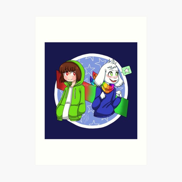 "Asriel and Chara - storyshift Undertale" Art Print by xxcharaDxx ...