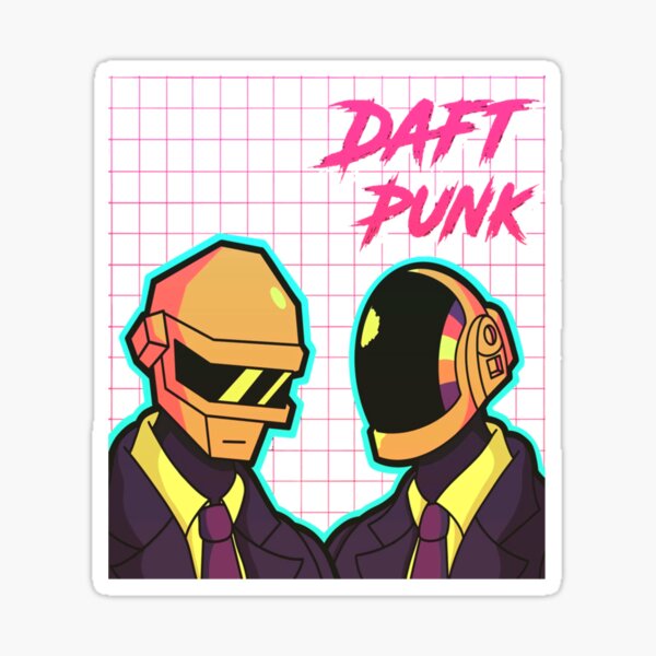 "best seller of daft punk " Sticker by CustomsCods | Redbubble