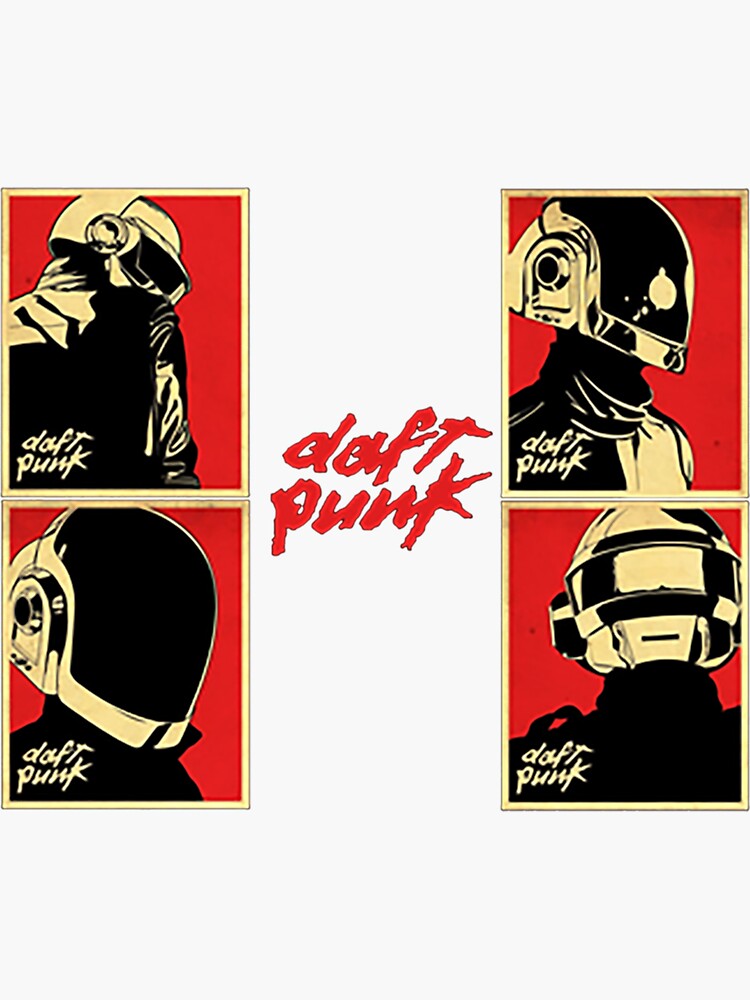 "daft punk " Sticker by CustomsCods | Redbubble