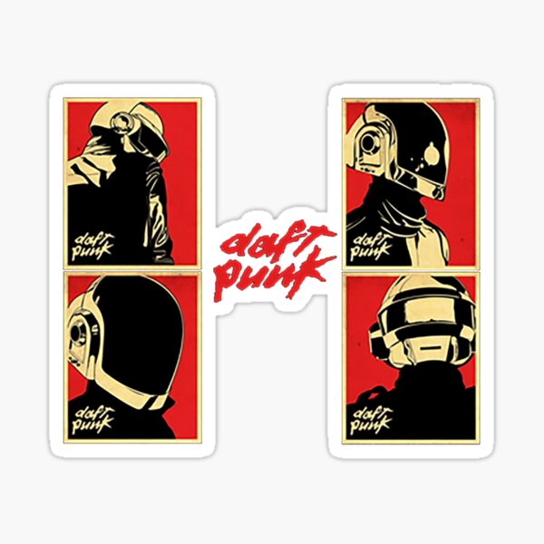 "daft punk " Sticker by CustomsCods | Redbubble