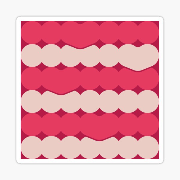 "Bubbly pattern - Reds" Sticker by Yasu-designs | Redbubble