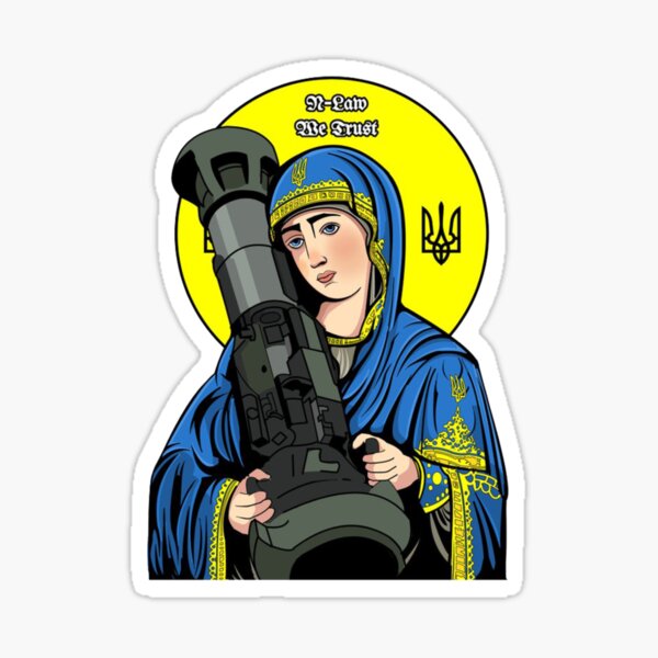 "Saint Javelin NLAW" Sticker for Sale by Vandelay1NC | Redbubble