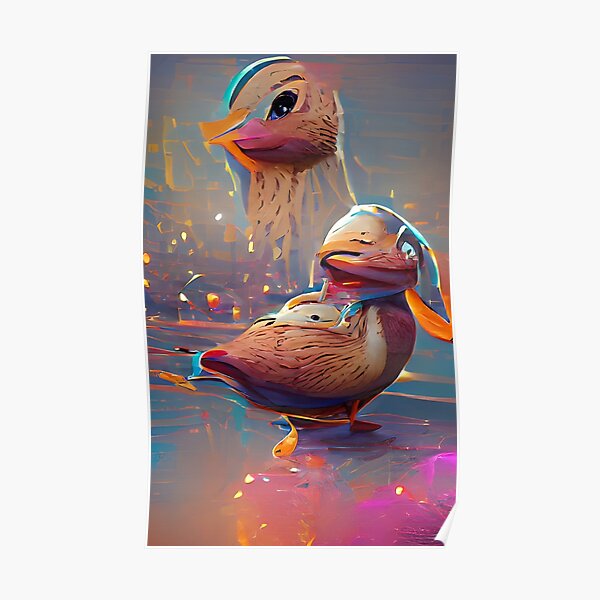 "Quaxly Art " Poster for Sale by BichetteArt | Redbubble