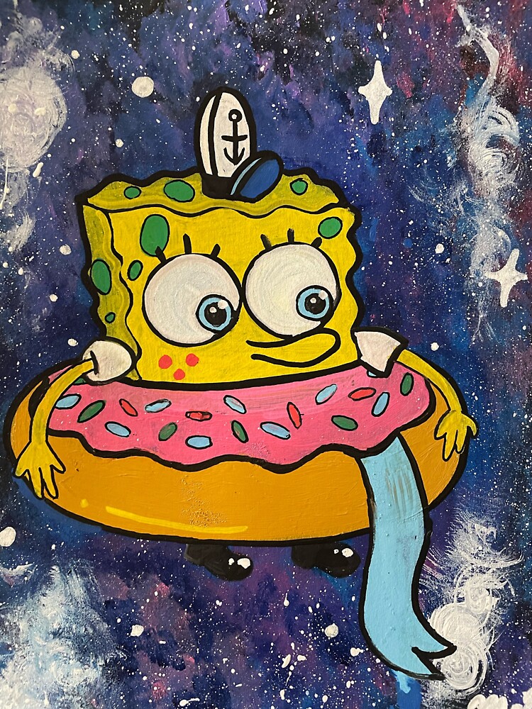 "Spongebob in Space" Sticker for Sale by misajarjarbinks | Redbubble
