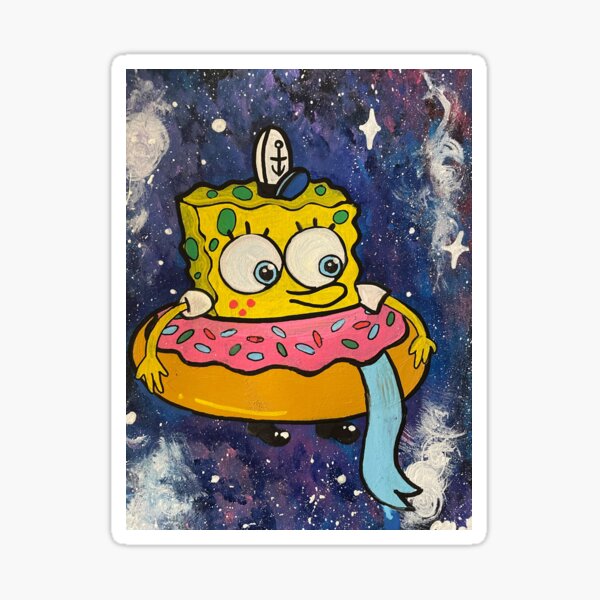 "Spongebob in Space" Sticker for Sale by misajarjarbinks | Redbubble