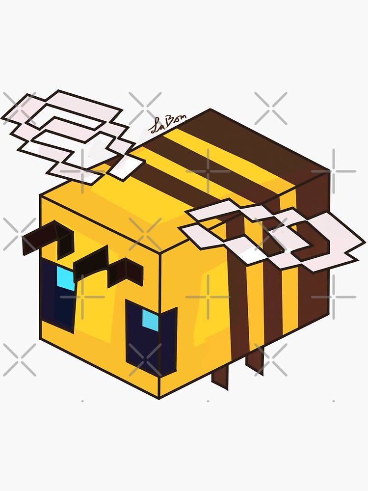 Pegatina «Abeja De Minecraft» de LaBom | Redbubble