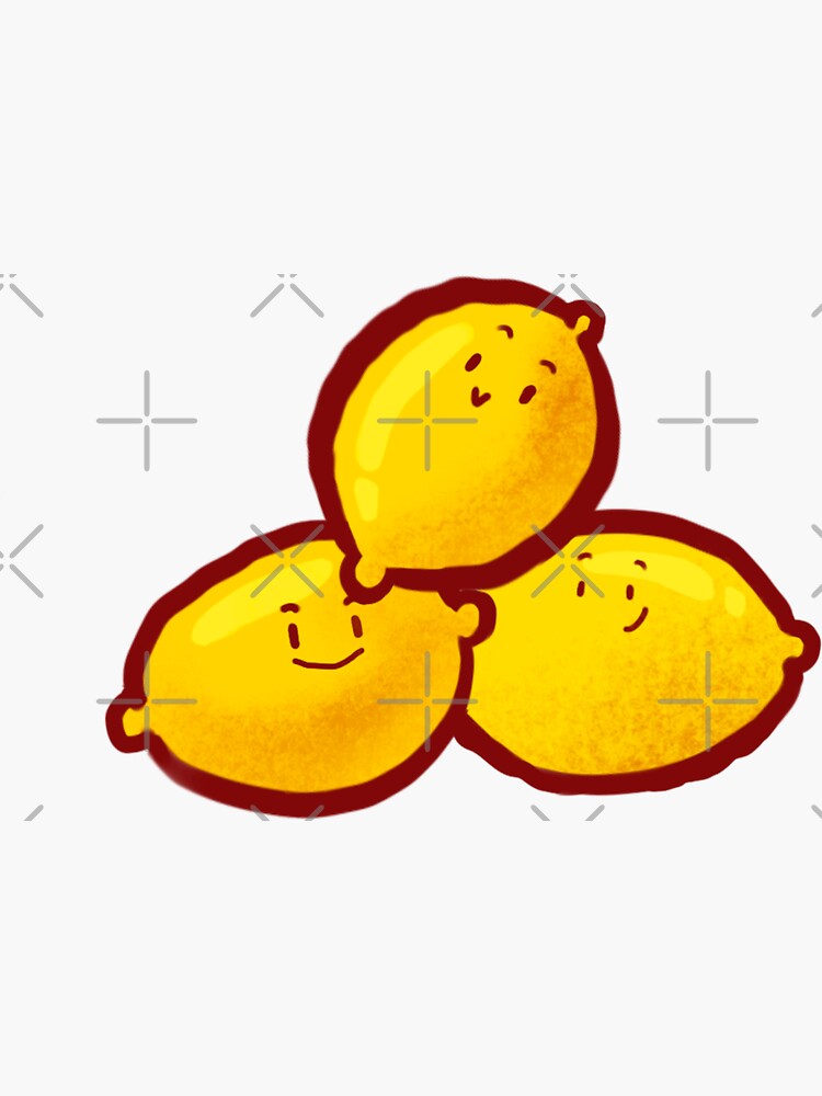 "Happy lemon sticker" Sticker by Teruteru3332 | Redbubble