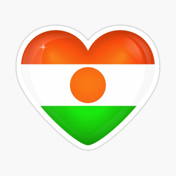 "Love Niger" Sticker for Sale by allstars007 | Redbubble