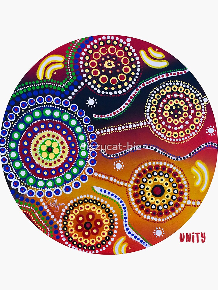 "Unity" Sticker for Sale by dizzycat-biz | Redbubble