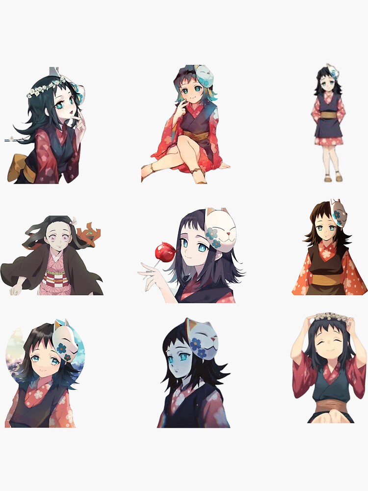 Pegatina «pack makomo kimetsu no yaiba» de Goumri-Art | Redbubble