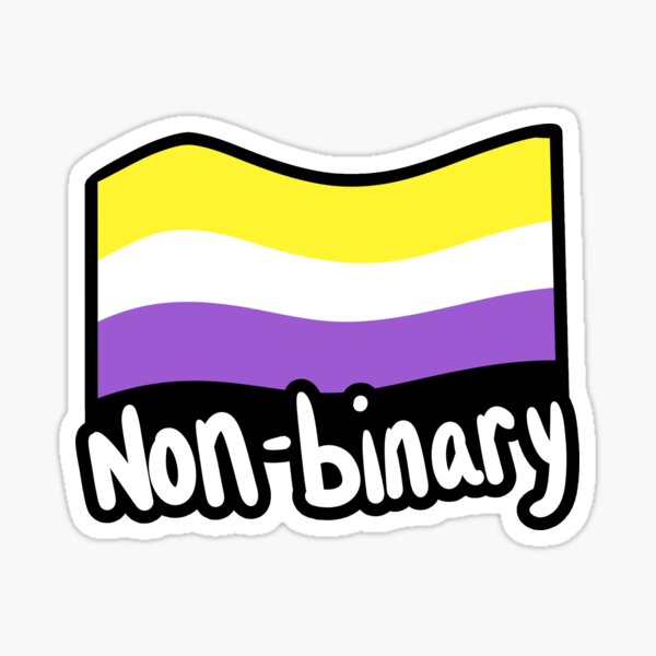 "Cute Non-Binary Flag" Sticker by spadesir | Redbubble