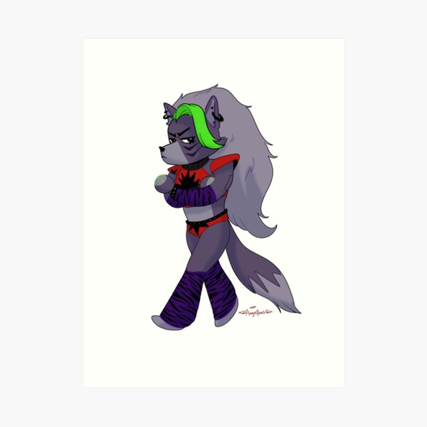 "Roxy FNAF Chibi" Art Print for Sale by Bloodypupil | Redbubble