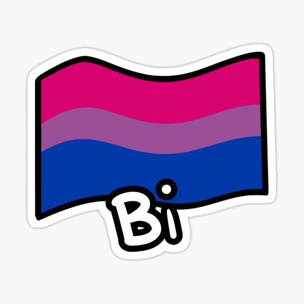 "Cute Bisexual Flag" Sticker for Sale by spadesir | Redbubble