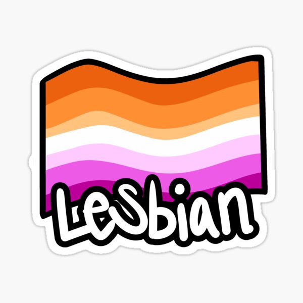 "Cute Lesbian Flag" Sticker by spadesir | Redbubble
