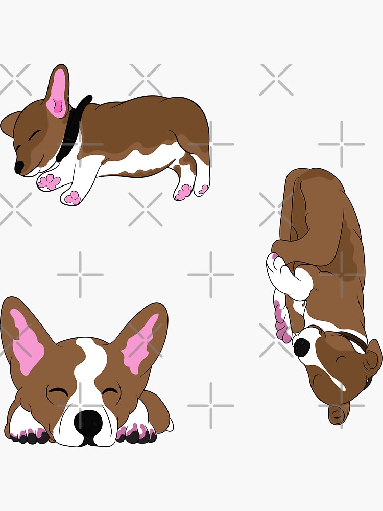"Dog nap time is my happy hour artistic sleeping dog sticker pack ...