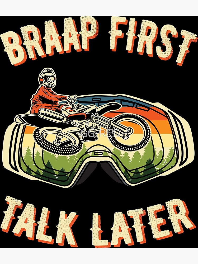 Poster « Motocross Braap Brap Braaap », par GG-RED | Redbubble
